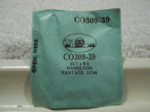 GS CO309-39 Watch Crystal Fit Hamilton Vantage 31746 - 15.7 x 9.6 mm Replacement | eBay