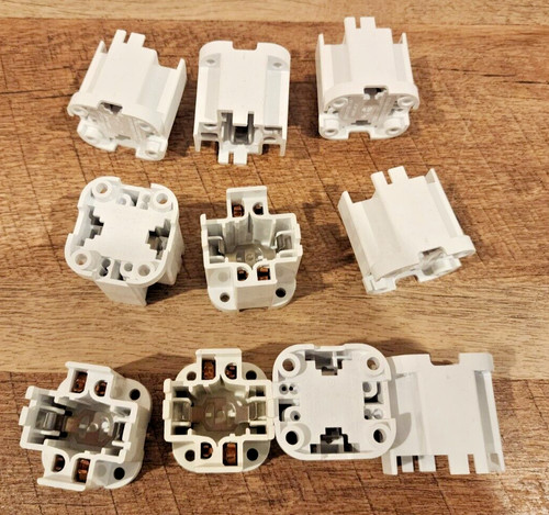 10 PACK, G24q-4, 4 pin PL Socket W/ Screw-down Mounting, Lamp Base ...