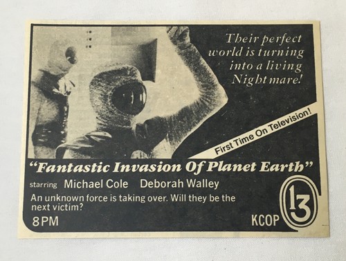 1980 KCOP tv ad ~ movie FANTASTIC INVASION OF PLANET EARTH | eBay