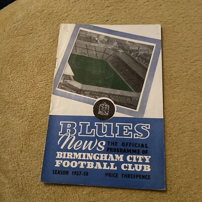 Birmingham City Home Teams Football League Fixture Programmes (1950 ...
