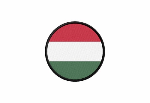 Patch Flag Hungary Hungarian Printed Thermoadhesive Round Roundel | eBay