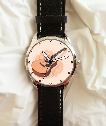 ACOUSTIC GUITAR Art Love Unique Simple Rare Elegance Series Gift Wrist ...