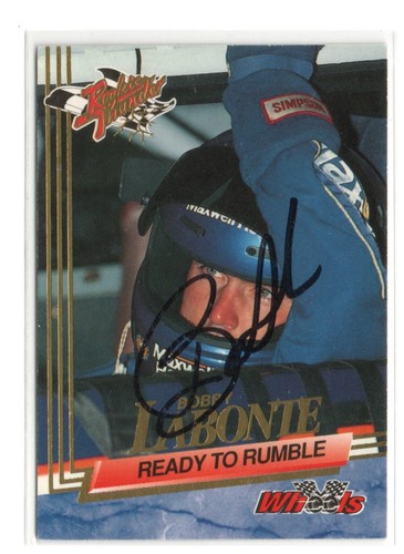 BOBBY LABONTE 1993 WHEELS ROOKIE THUNDER NASCAR RACING IP/TTM AUTOGRAPH ...
