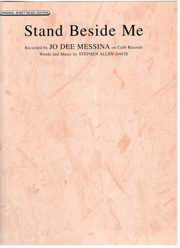 JO DEE MESSINA "STAND BESIDE ME" SHEET MUSIC-PIANO/VOCAL/GUITAR/CHORDS ...