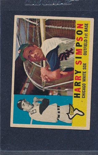 1960 Topps #180 Harry Simpson White Sox EX/MT 60T180-20216-3 | eBay