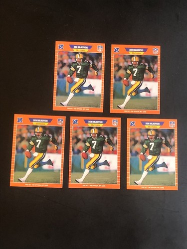 (5) 1989 Pro Set Football #133 Don Majkowski Rookie Card Green Bay ...