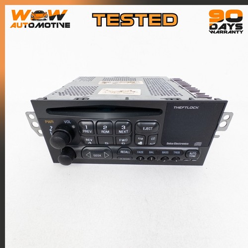 00-04 CHEVROLET CORVETTE C5 AUDIO RADIO STEREO AM FM RECEIVER HEAD UNIT ...