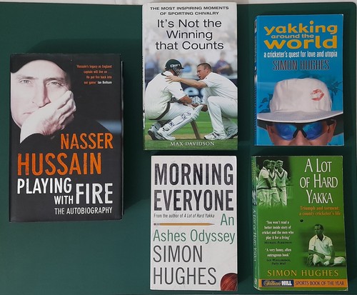 5 Cricket Books Nasser Hussain, 3 Simon Hughes, It's Not the Winning ...