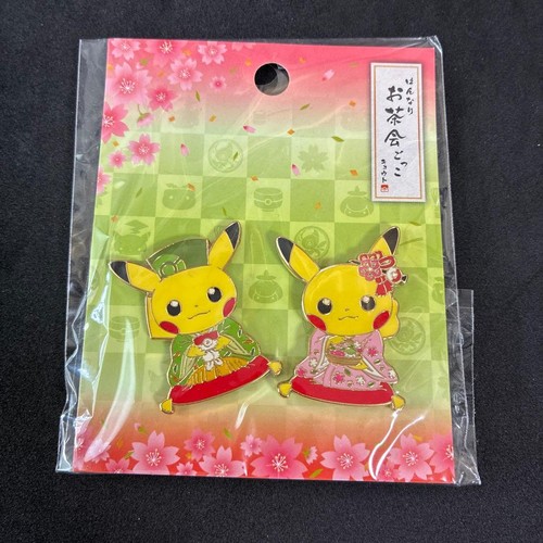 Pokemon Center Kyoto Limited Pins Set Hannari Tea Party Pretend Pikachu ...