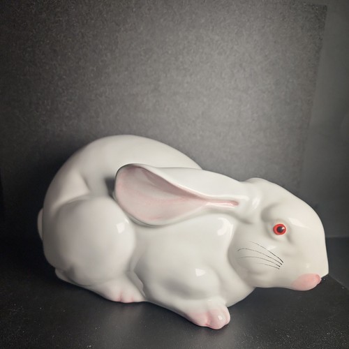 Bellini Italian Bunny Rabbit Figurine Sculpture Italy Pottery 13 ...