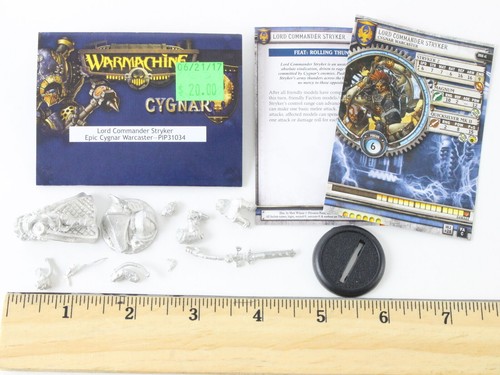 Warmachine Cygnar Lord Commander Stryker Epic Cygnar Warcaster PIP31034 ...