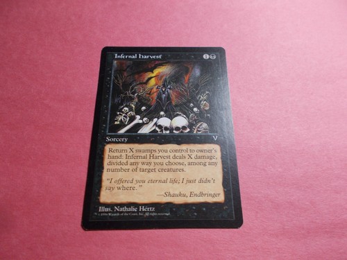 Infernal Harvest x1 MTG Visions Black Common Sorcery LP | eBay