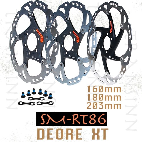 OEM Shimano Deore XT SM-RT86 6 Bolts Disc Brake Rotor Set 160/180/203m ...