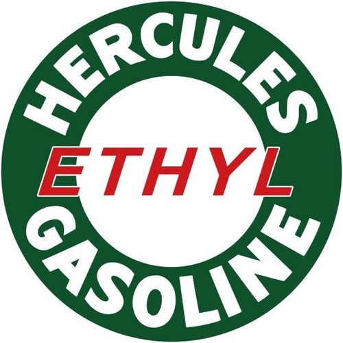 Hercules Gasoline with Ethyl NEW Sign 40" Round USA STEEL | eBay