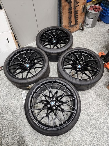 BMW Style 1000M G87 M2 G80 M3 G82 M4 21" Wheels Matte Black 5x112 10.5 ...