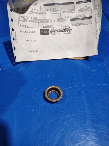 Genuine Toro PINION STOP Part # 33-3210 Bin 42 | eBay