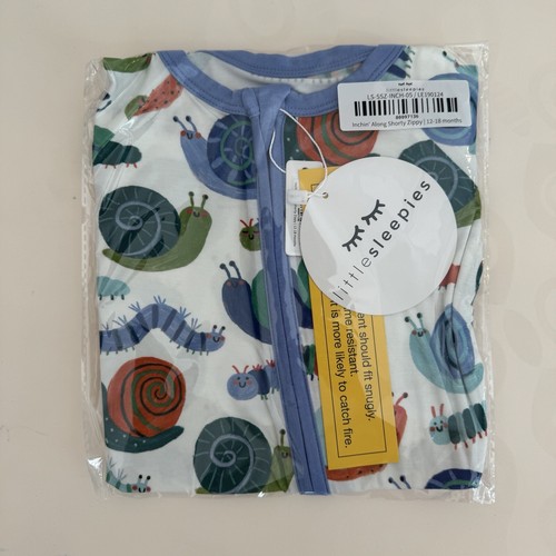NWT Little Sleepies Inchin Along Shorty Zippy Bamboo Pajamas 12-18 Mo ...