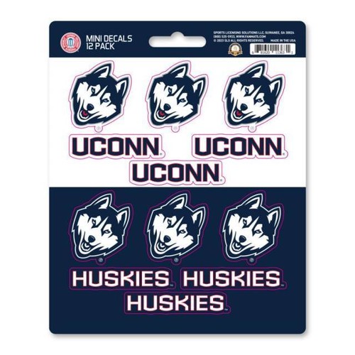 University Of Connecticut UCONN Huskies - Set Of 12 Sticker Sheet | eBay