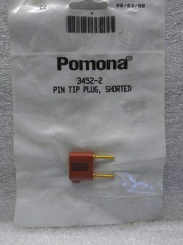 POMONA-3452-2-Double Pin Tip Plug with Shorting Bar£¬3000V£¬5A£¬Red | eBay