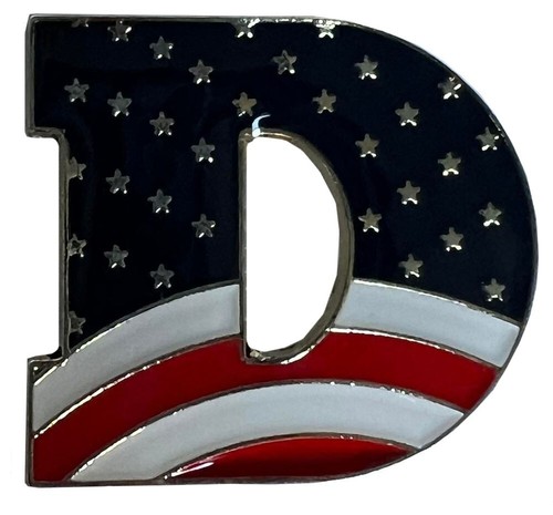 Pack of 12 USA Flag Letter "D" Motorcycle Hat Cap Lapel Pin | eBay