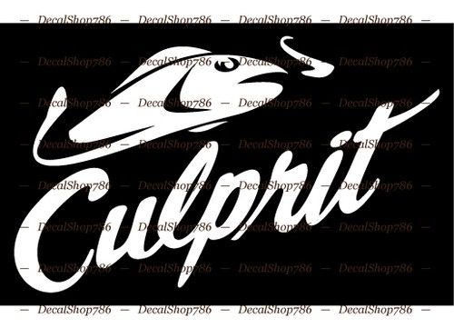 Culprit Lures - Fishing / Outdoors Sports - Vinyl Die-Cut Peel N' Stick ...