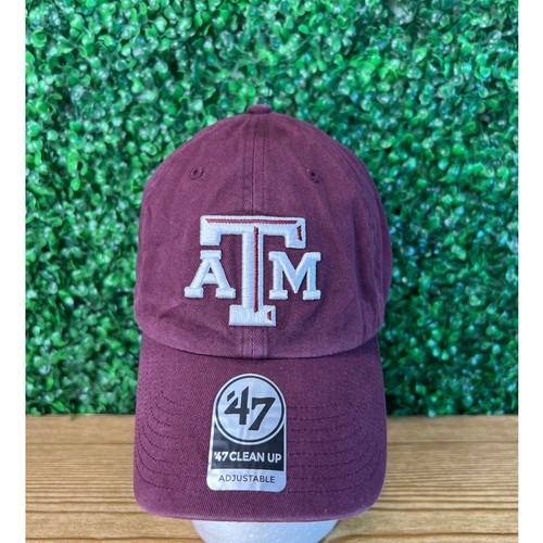 '47 Texas A&M Aggies Clean Up Maroon Adjustable Hat Dad Cap | eBay