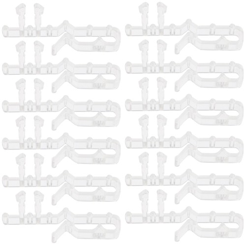 12pcs Hidden Valance Clips Clear Window Blinds Repair Clips Acrylic ...