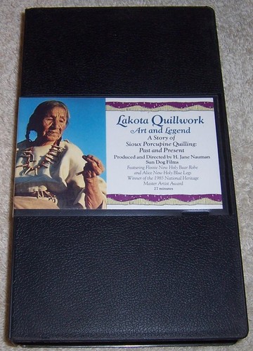 Lakota Quillwork Art and Legend A Story of Sioux Porcupine Quilling VHS ...