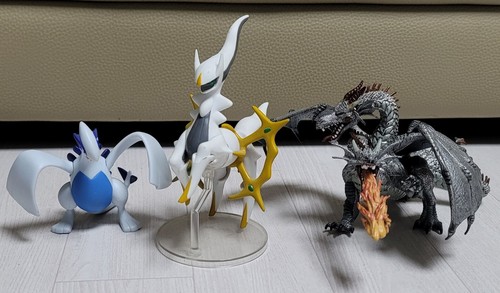 pokemon bandai arceus, hyper moncolle lugia, papo two-head dragon | eBay