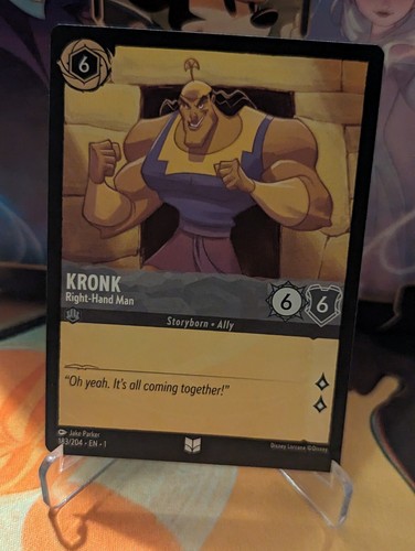 Disney Lorcana TCG Kronk Right Hand Man 183/204 Base - Non Foil | eBay