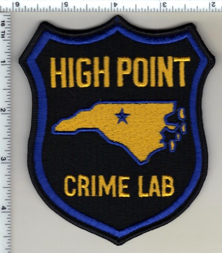 High Point Police Department (North Carolina) Crime Lab Shoulder Patch ...