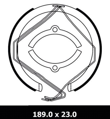 1 x Rear Handbrake shoe for Ford Falcon BA FG Fairlane BF XR6 | eBay ...