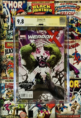 Weapon X #8 CGC 9.8 Signed By Greg Pak First Venomized Weapon X | eBay