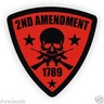 2nd Amendment Hard Hat Vinyl Sticker Helmet Decal Label Motorcycle Gun ...