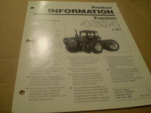 CASE IH 4694 TRACTOR SALES BROCHURE | eBay