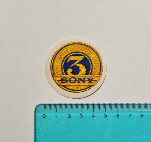 Sony 3 Years Total Warranty Sticker Vintage 80s Original | eBay