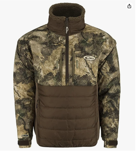 Drake Waterfowl Insulated Jacket Late Season 1/4 Zip Double Down ...