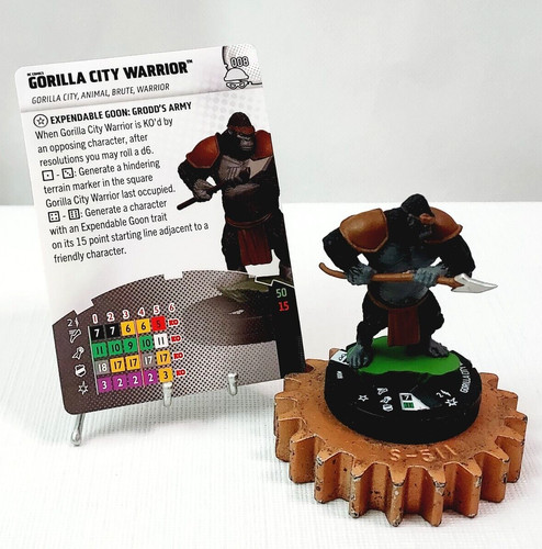HEROCLIX DC Notorious Set Common #008 Gorilla City Warrior w/Card | eBay