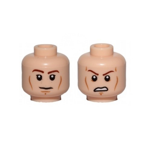 LEGO 75021 - Minifig, Head Brown Eyebrows, Eyes w/ Pupils, Wrinkles ...