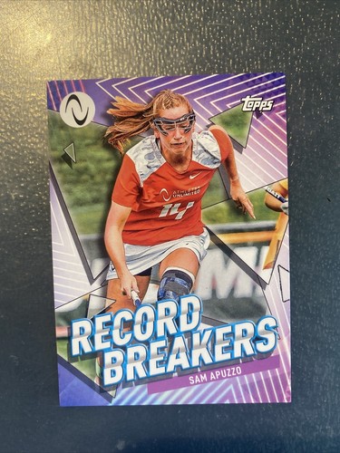 2023 Topps Athletes Unlimited LACROSSE Record Breakers card SAM APUZZO ...