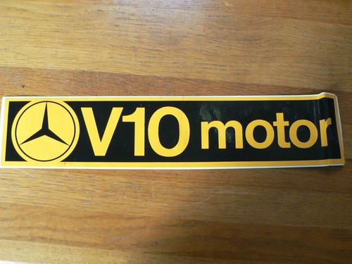 STICKER,DECAL MERCEDES V10 MOTOR TRUCK ? BIG SIZE FODED 48 CM A | eBay
