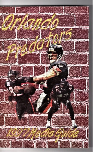 ORLANDO PREDATORS AFL 1997 ARENA FOOTBALL LEAGUE TEAM MEDIA GUIDE | eBay