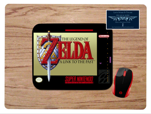 LEGEND OF ZELDA A LINK TO THE PAST BOX ART PC DESK MOUSE PAD HOME ...