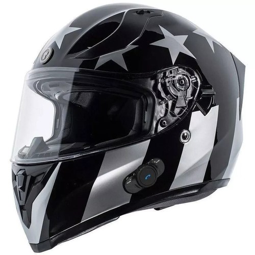 TORC - T15B Bluetooth - Captain Helmet Gloss Black -Size M ...