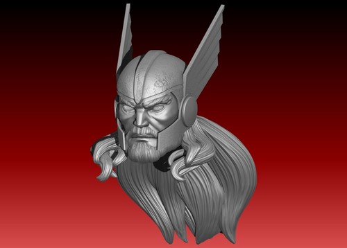 Thor Asgardian God of Thunder custom head for 4" 6" 7" 12" Marvel ...