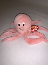Inky the Octopus - Grey, With Mouth - Beanie Babies - Beaniepedia
