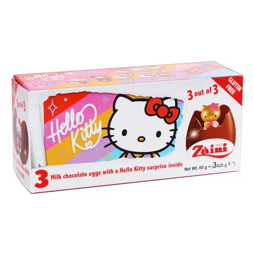 (Pack of 2) Zaini Chocolate Eggs Hello Kitty Tripack 60g | eBay