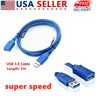 3Ft 1M USB 3.0 A Male Plug to Female Super Speed Extension Cable for PC ...