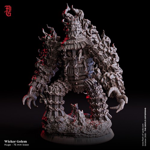 Wicker Golem by Flesh of Gods | D&D | DnD | Print on Demand | eBay