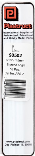 Plastruct 90502 AFS-2 Angles Styrene Structural Shapes 1/16 x 10" Long ...
